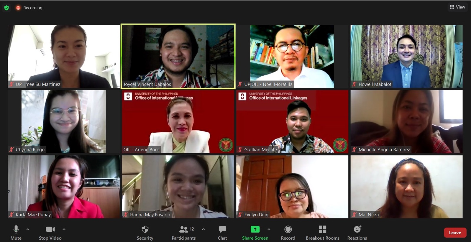 OIL Staff participated in various virtual webinars and trainings for ...