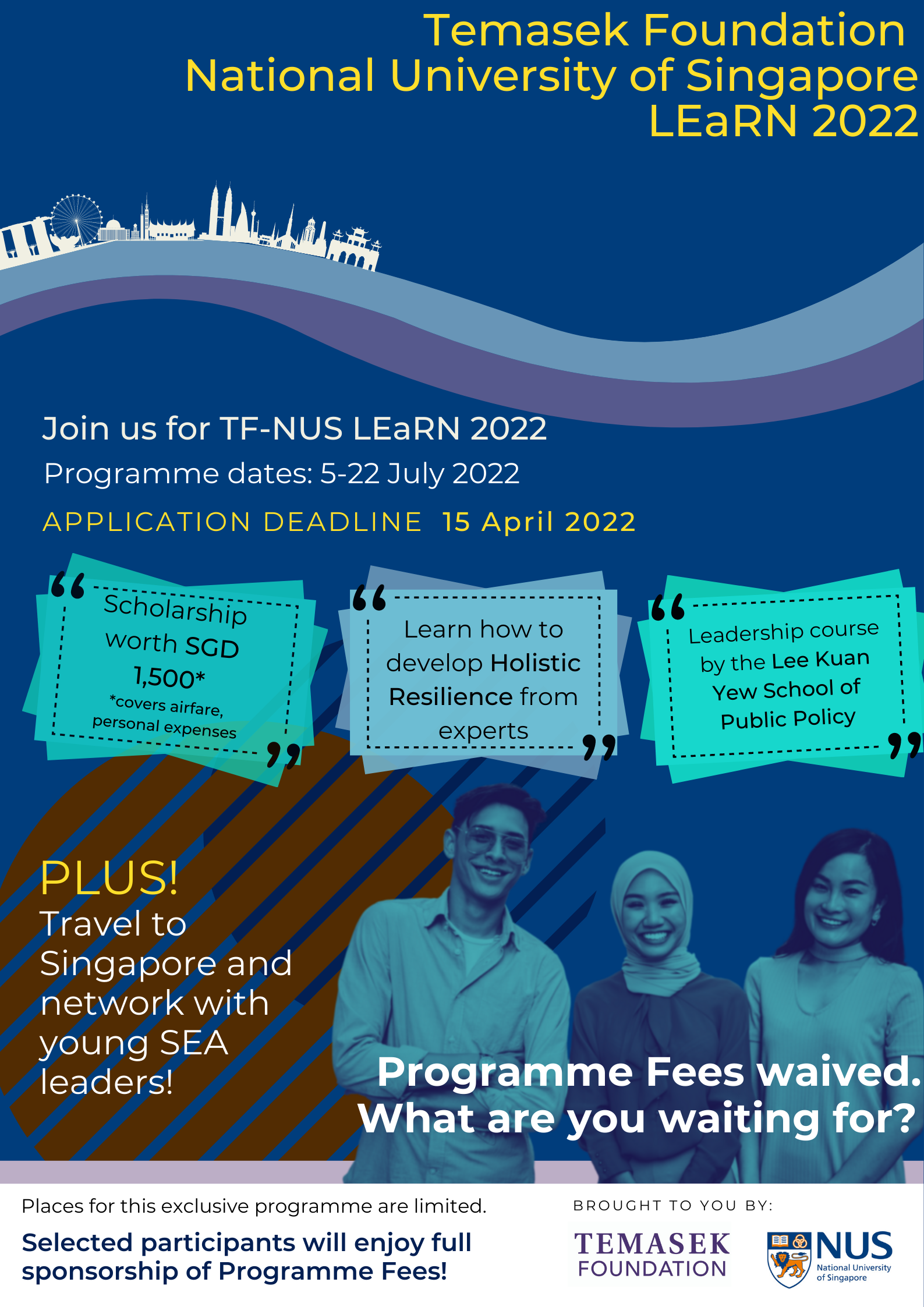 Call for Application: Temasek Foundation – NUS Leadership Enrichment ...